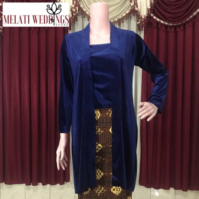 Jual Kebaya bludru | kebaya bludru panjang model kutubaru | kebaya ...