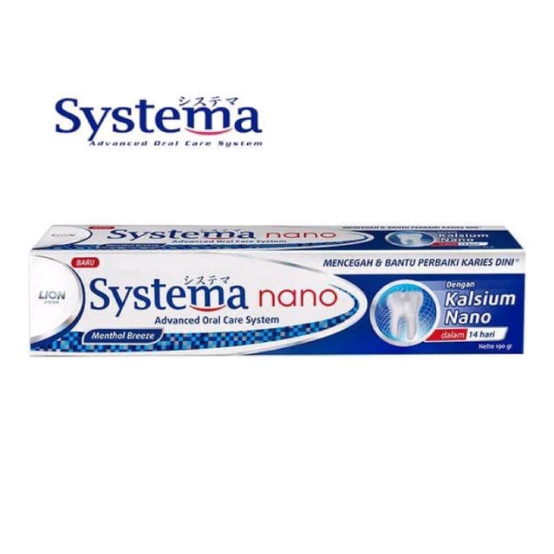 Jual Systema nano Toothpaste Menthol Breeze 190gr | Shopee Indonesia