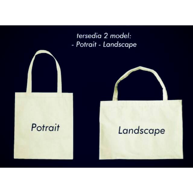 Jual Tote bag / goodie bag bahan kain kanvas polos | Shopee Indonesia