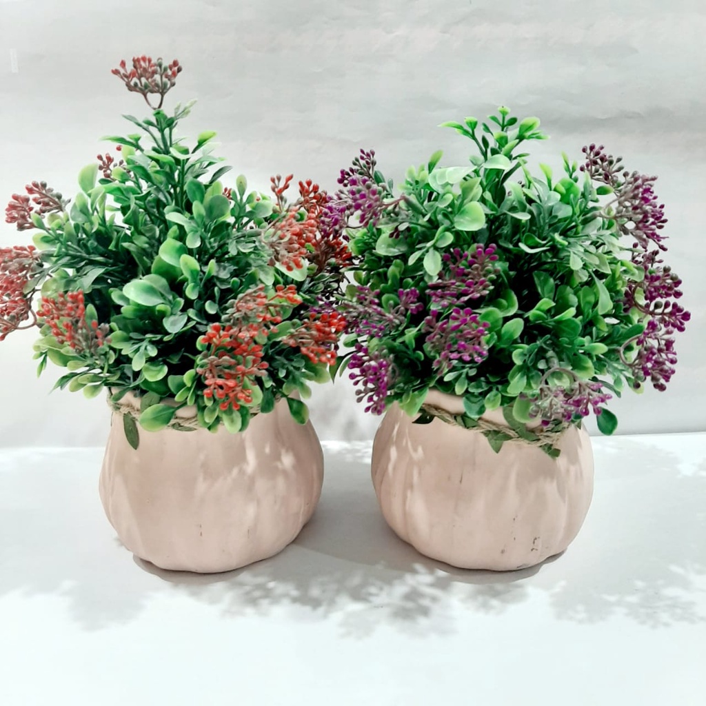 Jual Bonsai kkt 1207/Bunga Sintetis / Bunga Palsu Bunga Pot Keramik ...