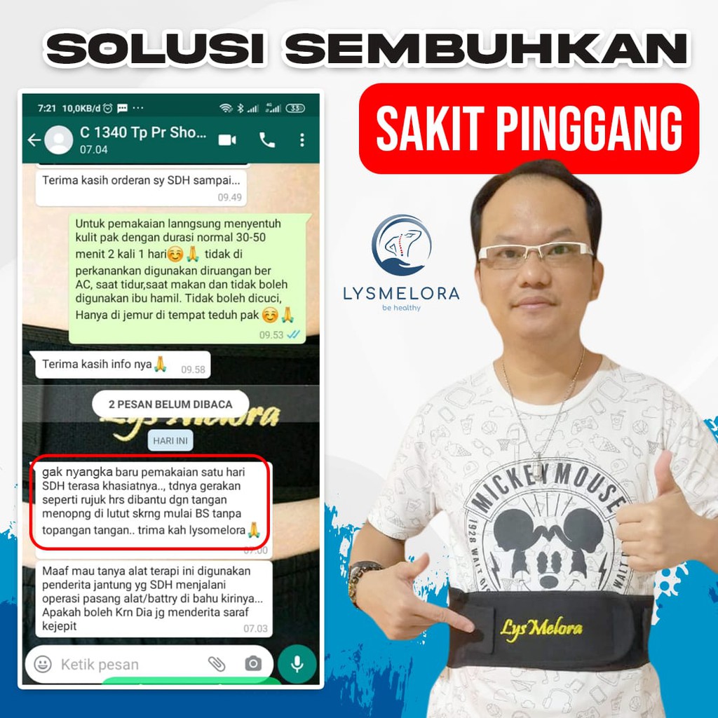 Jual LYSMELORA Alat Terapi untuk Sakit Pinggang & Syaraf Terjepit ...