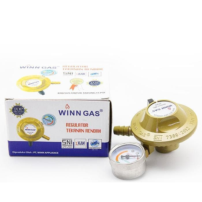 Jual Regulator Tekanan Rendah Winn Gas W-118 Meter | Shopee Indonesia