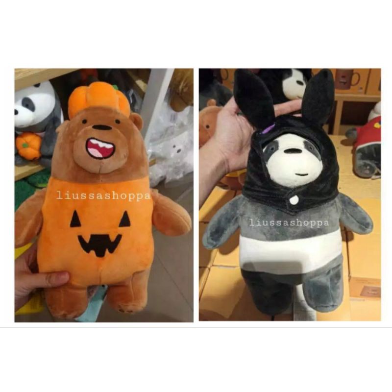 Jual Boneka Miniso - We Bare Bears Halloween Plush | Shopee Indonesia