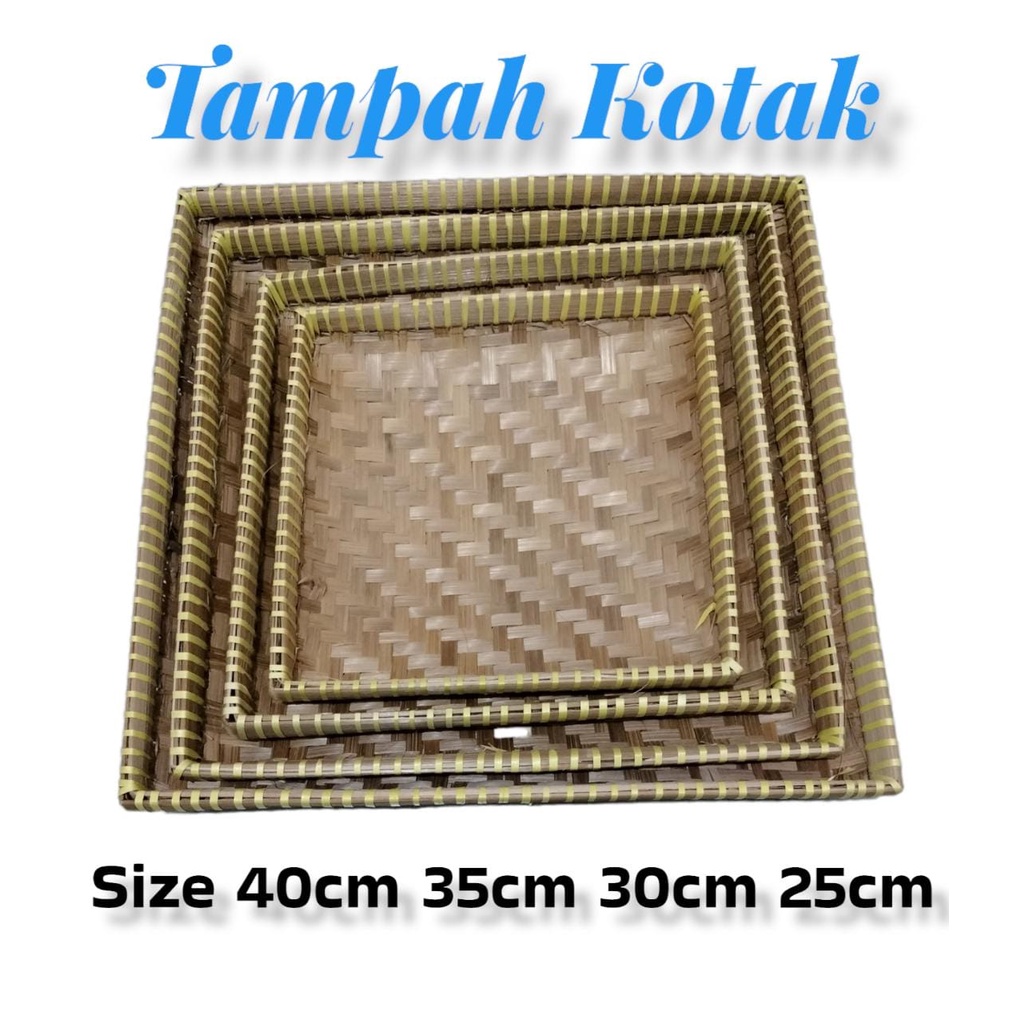 Jual TAMPAH BAMBU KOTAK / NAMPAN KOTAK BAMBU / NYIRU TUMPENG NAMPAH ...