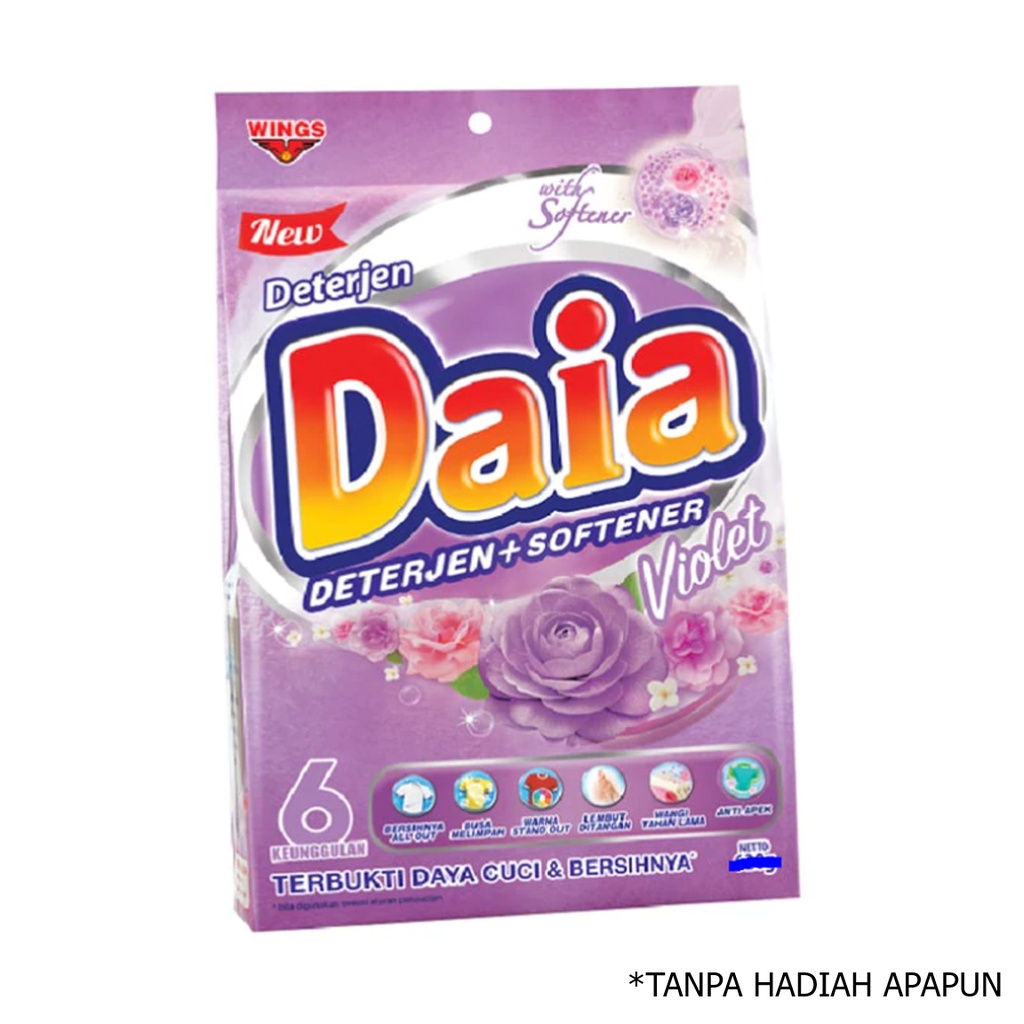 Jual DAIA Softener Violet Detergent [800 gr/pcs] | Shopee Indonesia