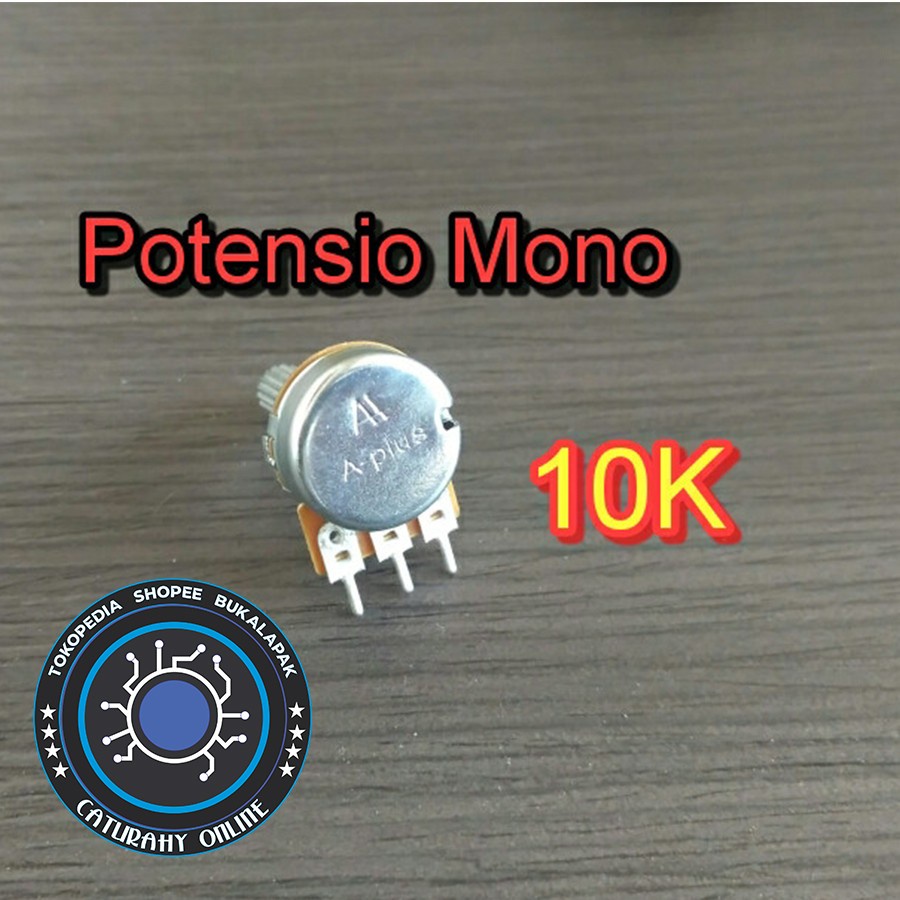 Jual potensio mono 10k potensiometer 10 k meter kilo ohm | Shopee Indonesia