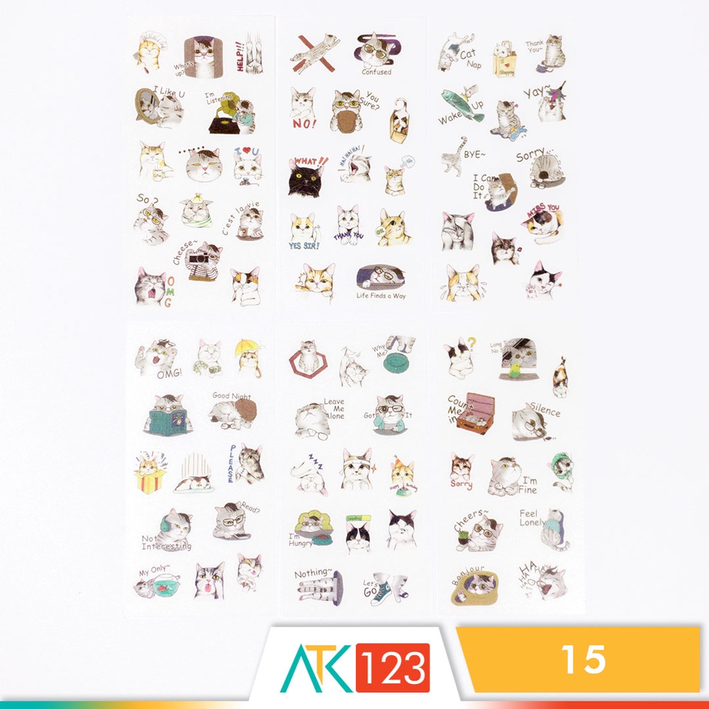 Jual Stiker Estetik Karakter Kartun Lucu / Cartoon / Doodle / Nature ...