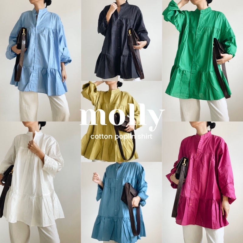 Jual MOLLY COTTON SHIRT (READY STOCK) | Shopee Indonesia