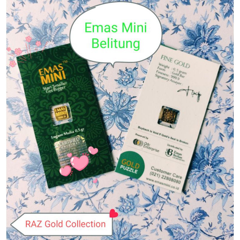 Jual Emas Mini / Emas Antam ukuran 0.5gr | Shopee Indonesia