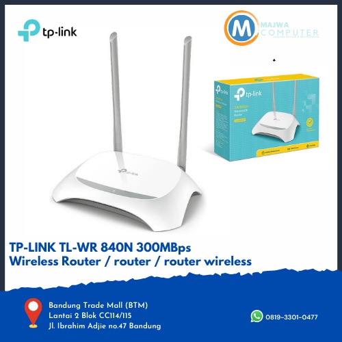 Jual TP-LINK TL-WR 840N 300MBps Wireless Router router router wireless ...