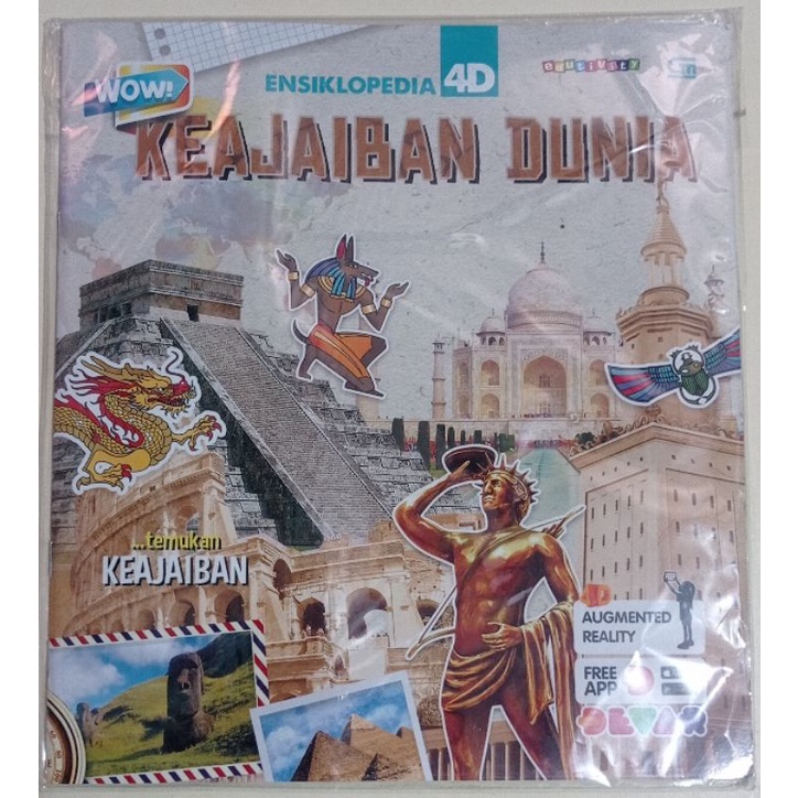 Jual Ensiklopedia 4D keajaiban dunia buku anak devar augmented reality ...
