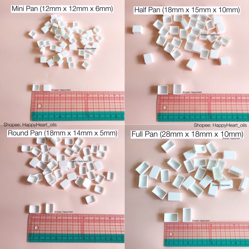 Jual Empty minipan halfpan fullpan kotak melukis watercolor case Tempat ...