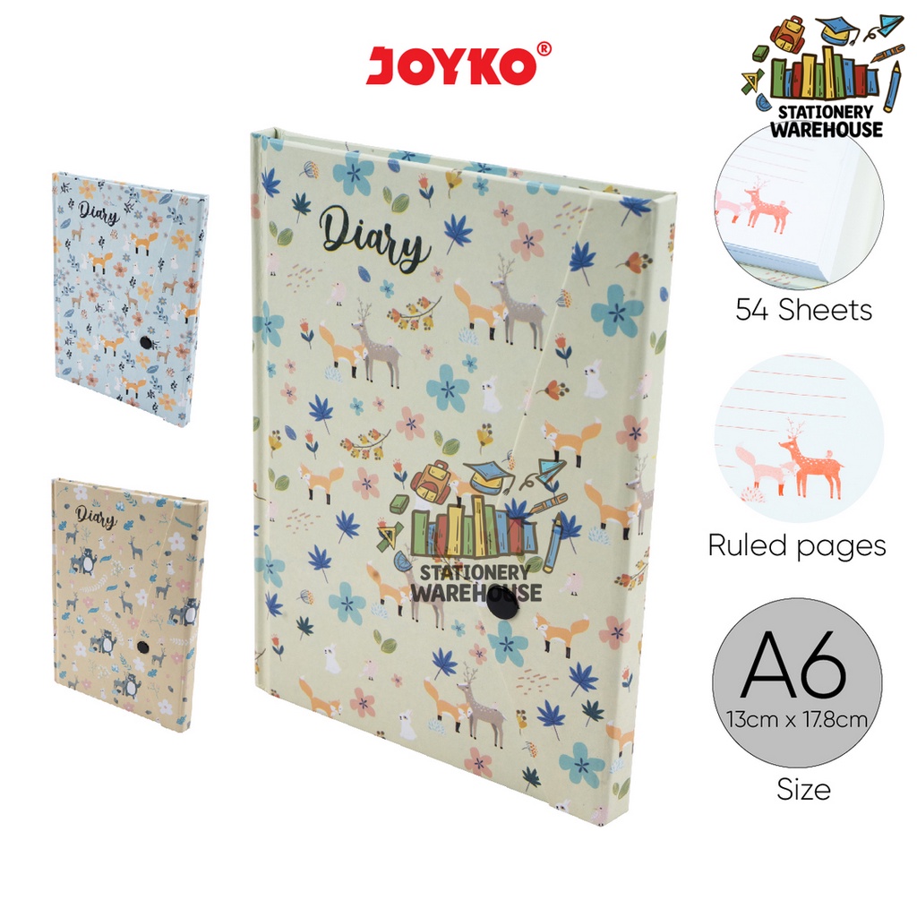 Jual Buku Tulis Catatan Jurnal Diary Joyko D-1813WA-KC31 Winter Animal ...