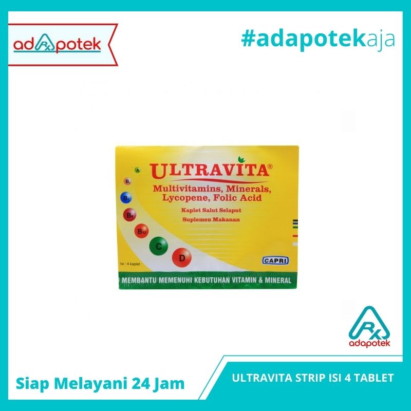 Jual ULTRAVITA STRIP 4 KAPLET | Shopee Indonesia