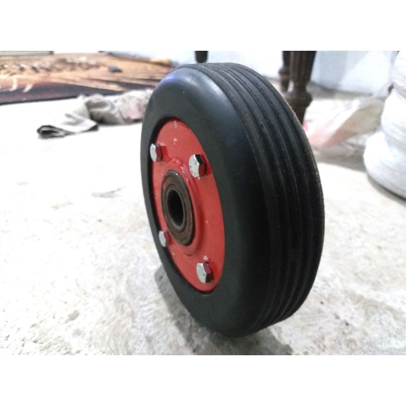 Jual RODA LORRY 8 INCH / RODA TROLLEY 8 INCH / RODA LORY DOUBLE BEARING ...