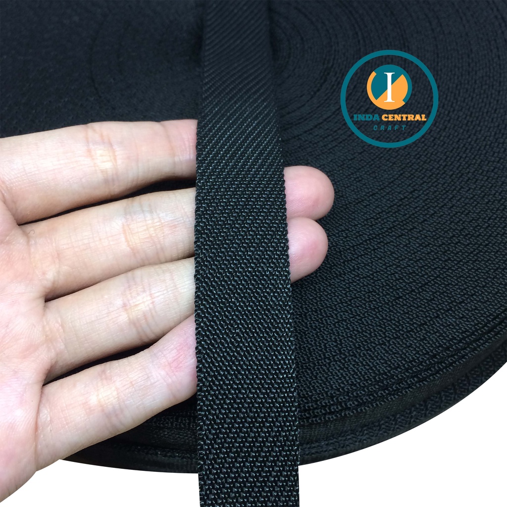Jual TALI WEBBING STRAP TAS LS 2.0 CM HITAM METERAN | Shopee Indonesia