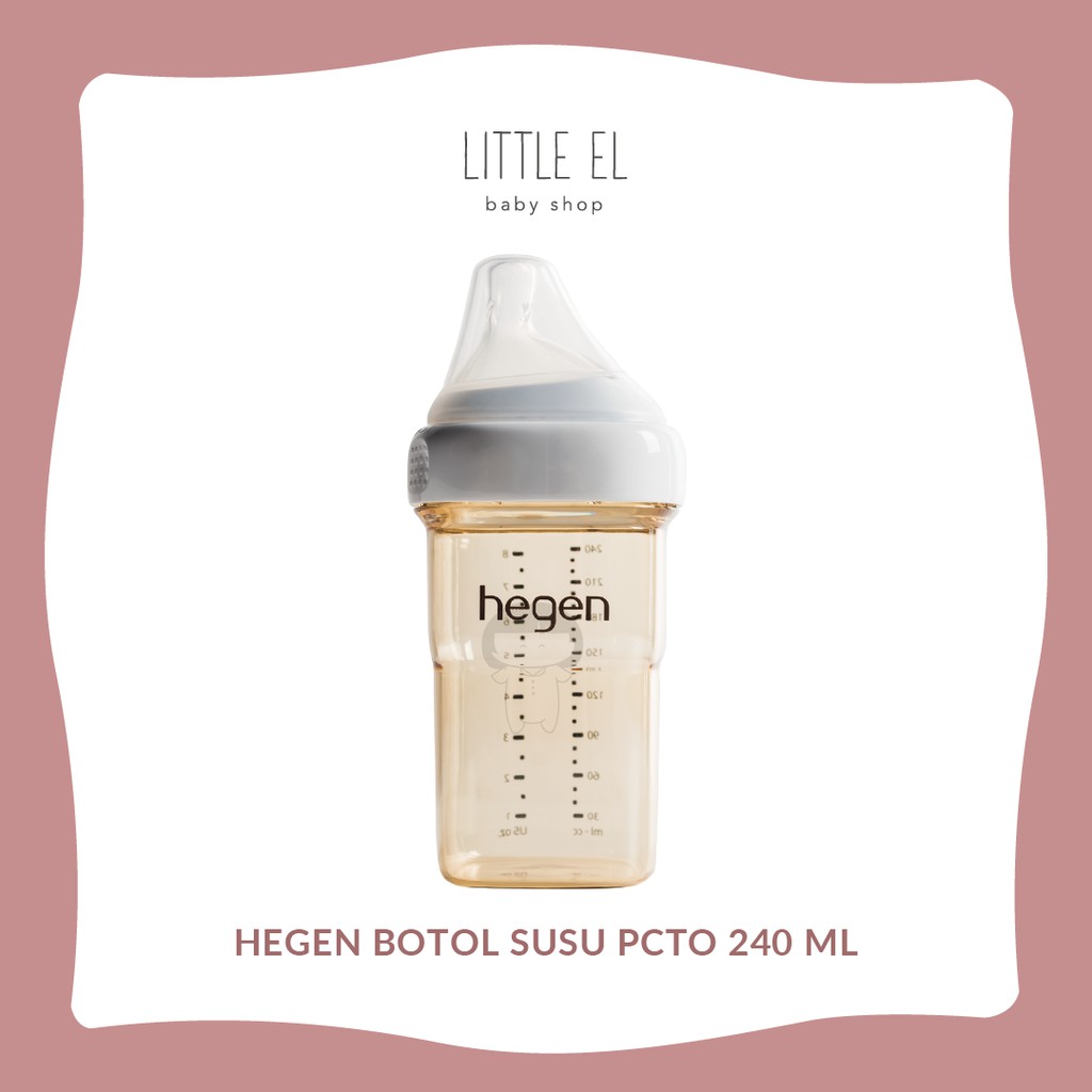 Jual Hegen Botol Susu PCTO 240 ml /8oz Feeding bottle PPSU | Shopee Indonesia