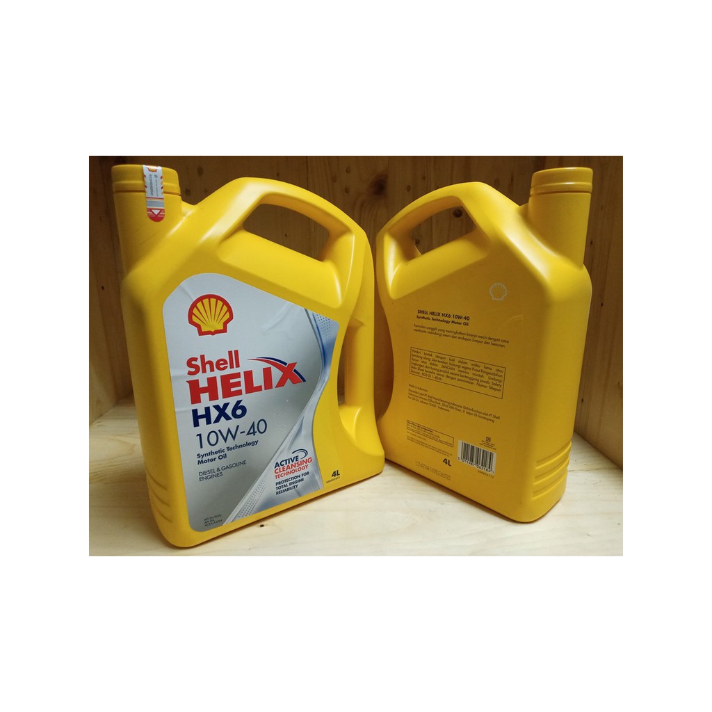 Jual OLI MOBIL SHELL HELIX HX6 10W-40 4 LITER | Shopee Indonesia