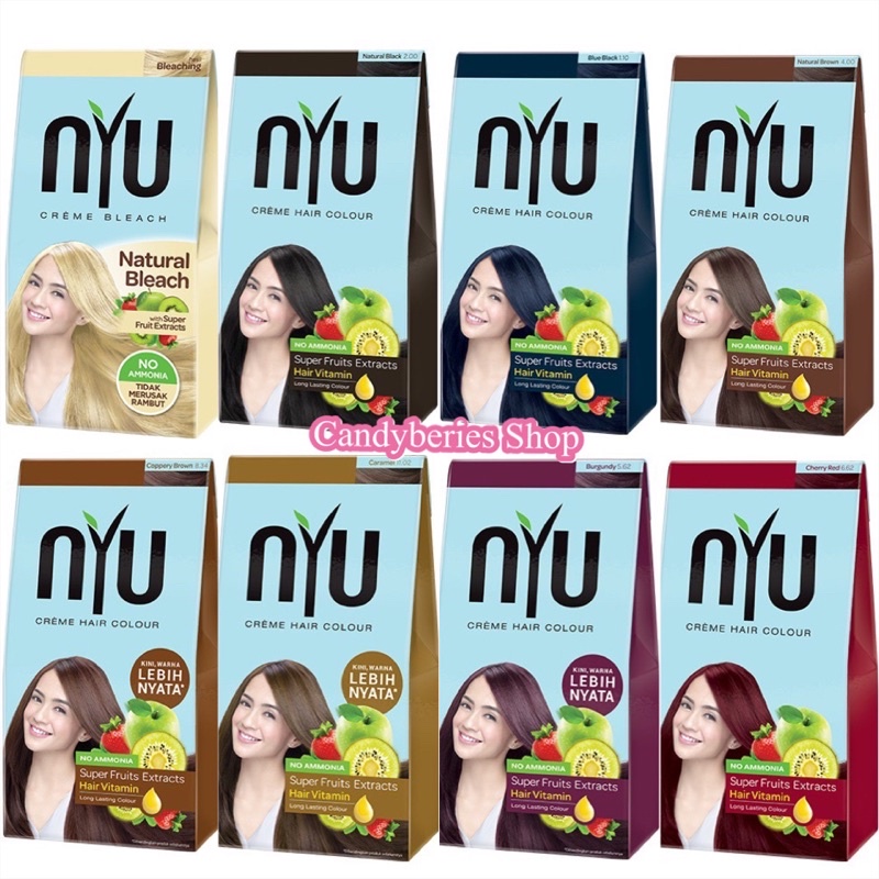 Jual Cat Rambut NYU Creme Hair Color | Shopee Indonesia