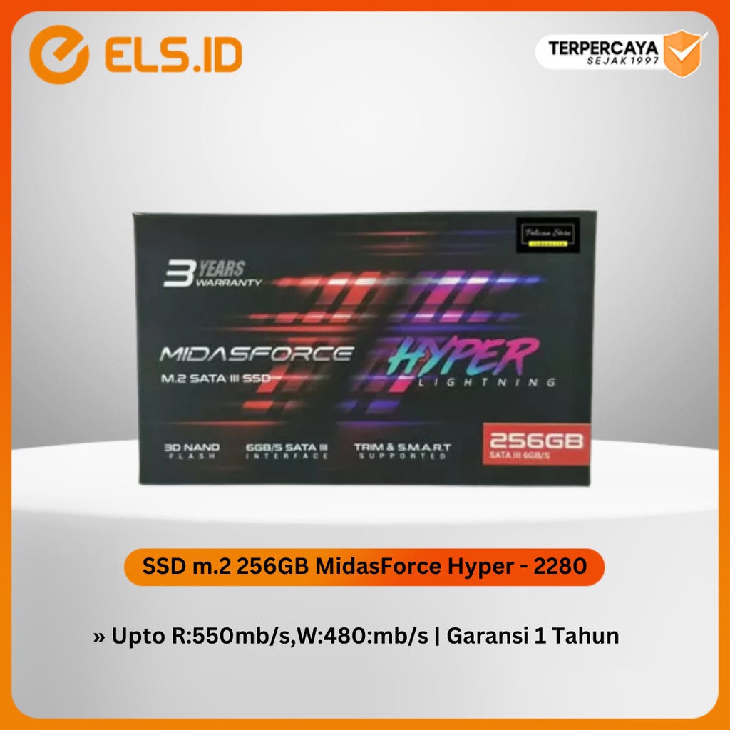 Jual SSD m.2 256GB MidasForce Hyper - 2280 | Shopee Indonesia