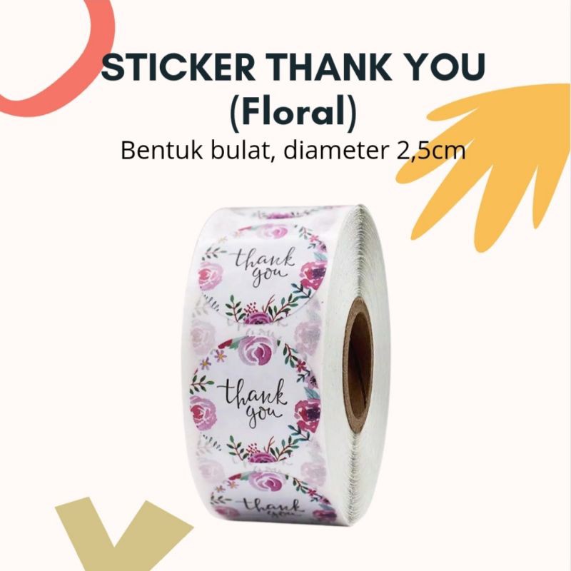 Jual Sticker Thank You Bulat (100pcs) | Shopee Indonesia