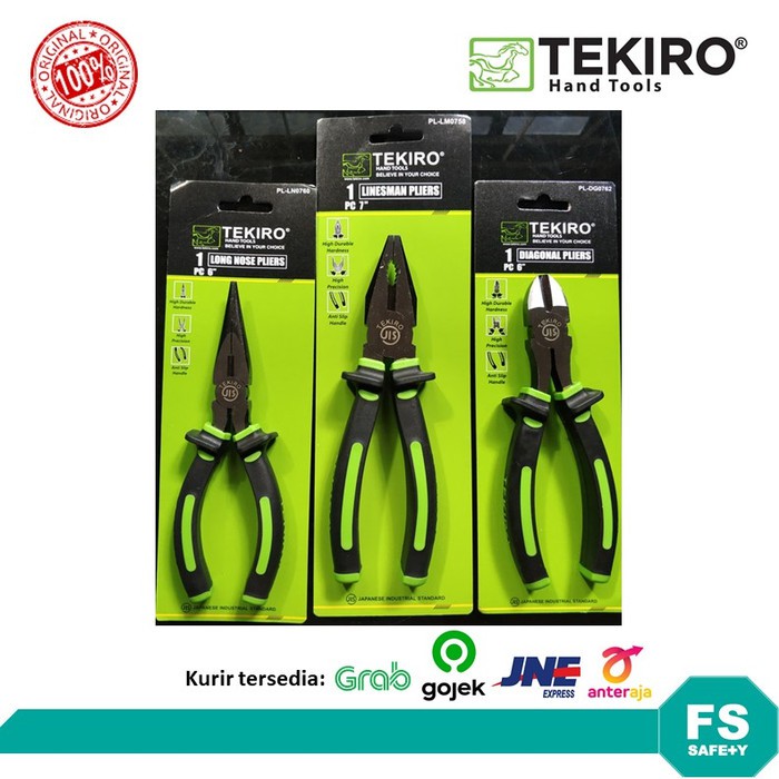 Jual Tekiro Tang set Tang Lancip 6" Potong 6" Kombinasi 7" | Shopee ...