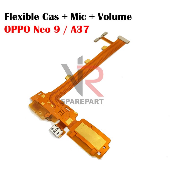 Jual FLEXIBLE CAS OPPO NEO 9 / A37 CONNECTOR CHARGE / FLEX CC OPPO A37 + MIC + VOLUME | Shopee ...