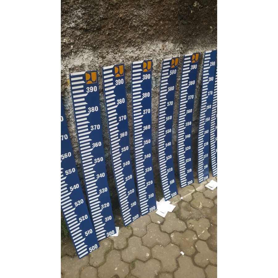 Jual Peilschaal atau Peil Scale Alat Ukur TInggi Muka Air | Shopee ...