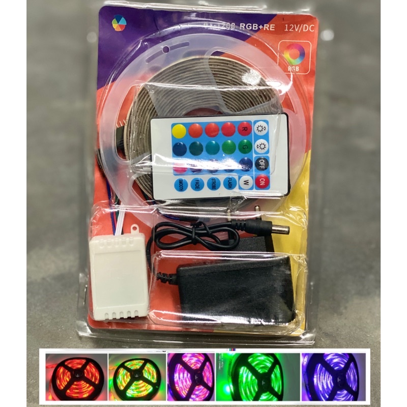 Jual Led strip rgb remot 5 meter ip44 jel | Shopee Indonesia