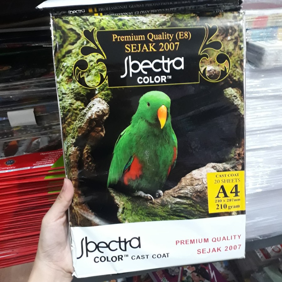 Jual Kertas Photo Spectra 210 Gram Uk A4 1 pak isi 20 sheet | Shopee Indonesia