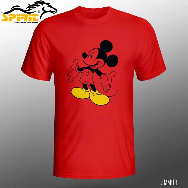 Jual Baju Kaos Atasan Disney Land Dewasa Anak Anak Kartun Mickey Mouse ...