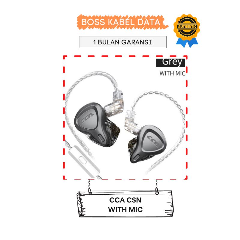 Jual CCA CSN in Ear Earbuds HiFi Hybrid Balance Armature with mic ...