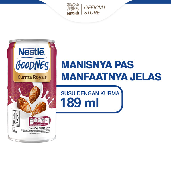 Jual NESTLE GOODNES Kurma Ajwa Susu Steril Kaleng 189ml | Shopee Indonesia