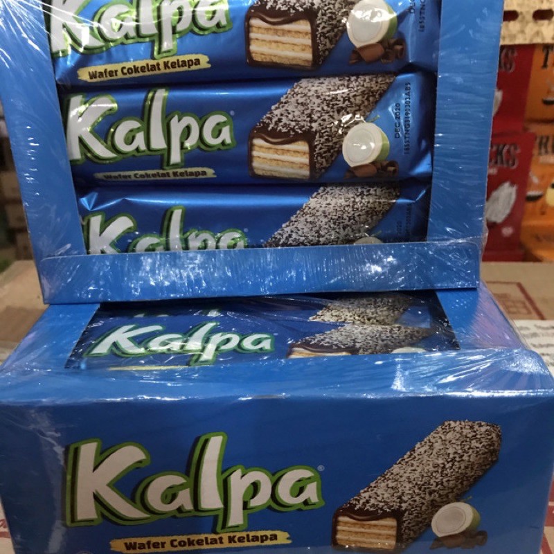 Jual Kalpa Wafer Coklat Kelapa 1 Box isi 12 | Shopee Indonesia