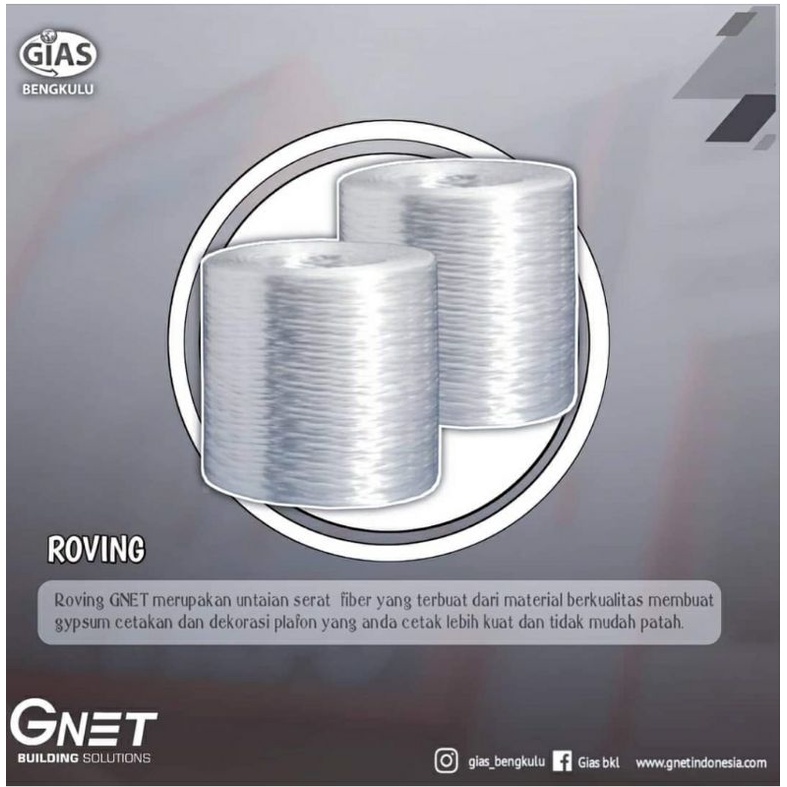 Jual Roving Gypsum Serat Fiber Untuk List Gypsum per Rol | Shopee Indonesia