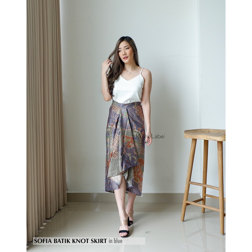 Jual SOFIA BATIK KNOT SKIRT - JOTHELABEL (ROK SAJA) | Shopee Indonesia