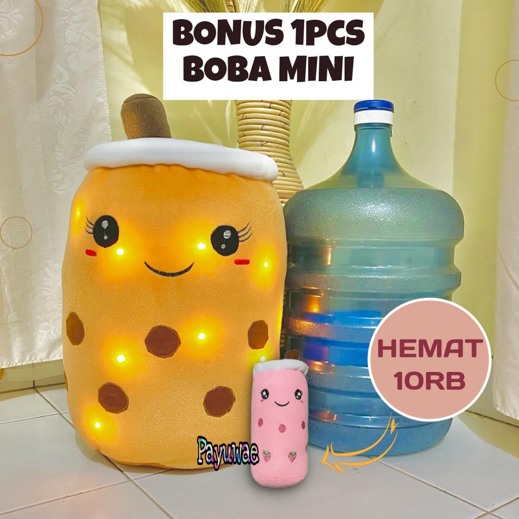 Jual Boneka Boba Jumbo Besar LED Bonus 1pcs Boba Mini Lampu Nyala ...