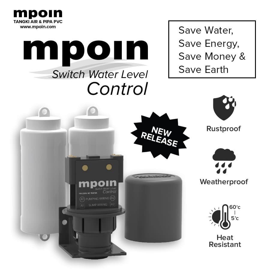Jual MPOIN - Water Level Control Oto Level Otomatis Toren Tandon Mpoin ...