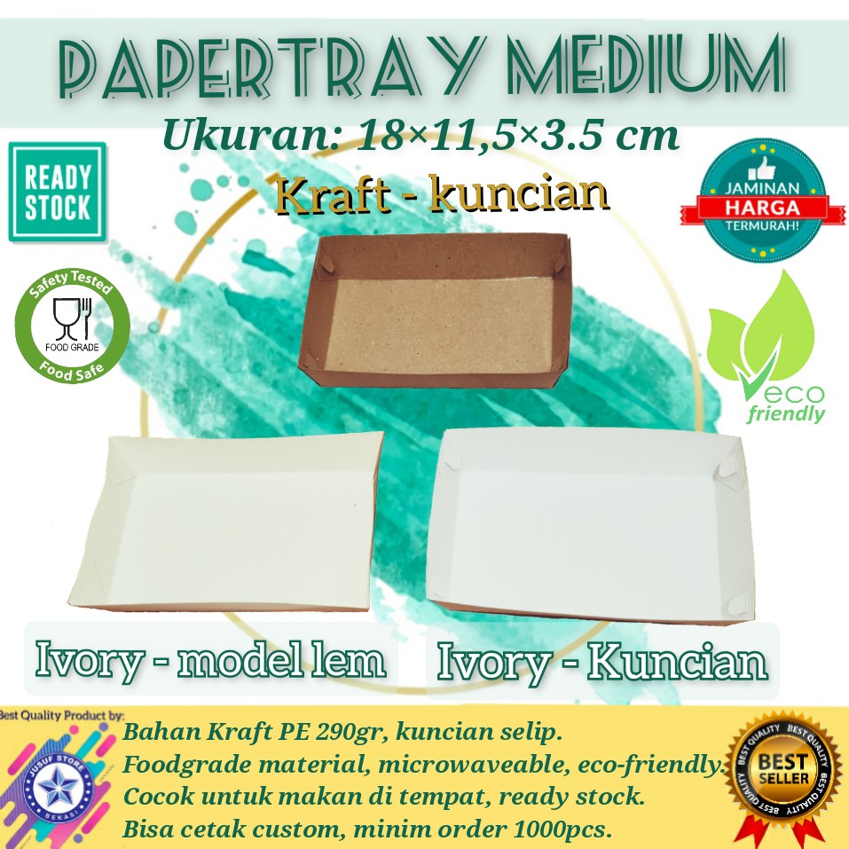 Jual Paper Tray KFC/ Piring Kertas/Papertray Medium | Shopee Indonesia