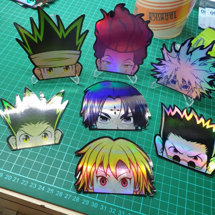 Jual Sticker Hologram Anime - Besar - Hunter x Hunter - 7pcs | Shopee ...
