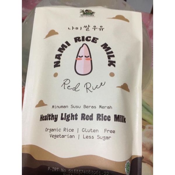 Jual susu beras merah. nami rice milk. susu kesehatan dan susu diet ...