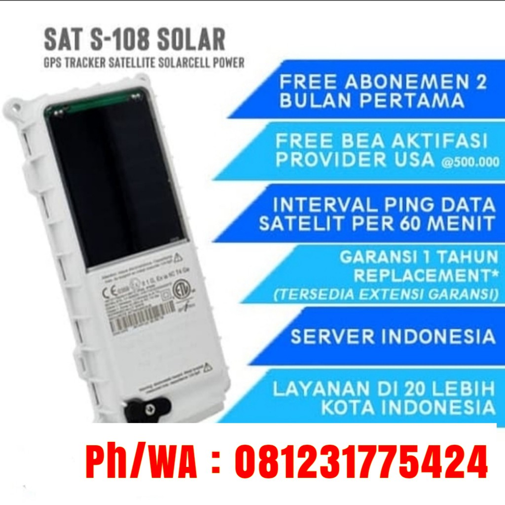 Jual GPS TRACKER KAPAL LAUT VESSELPRO S108 SOLAR CELL FREE 2 BULAN ...