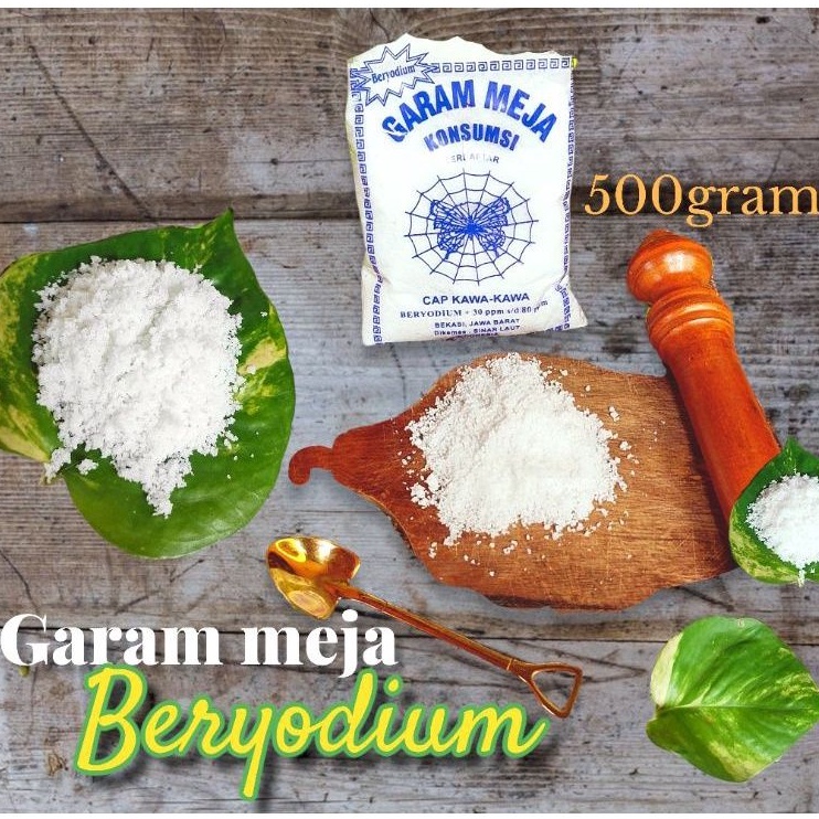 Jual garam meja Beryodium 500gram cap kawa kawa | Shopee Indonesia