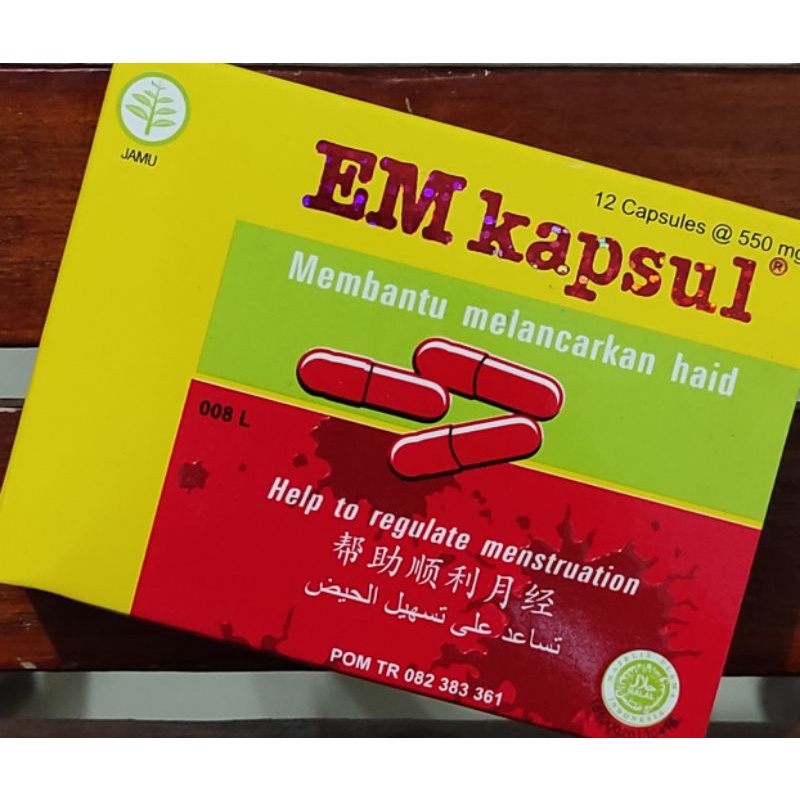 Jual EM Kapsul Isi 12 Kapsul / Melancarkan Haid / Datang Bulan | Shopee ...