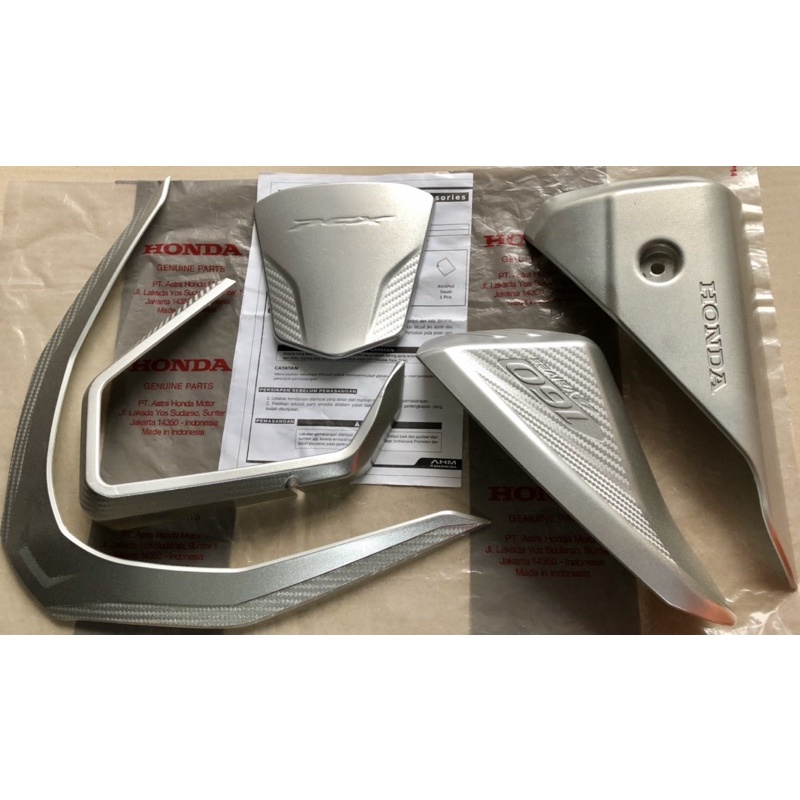 Jual Paket Garnish Komplit Garnish PCX 160 Silver | Shopee Indonesia