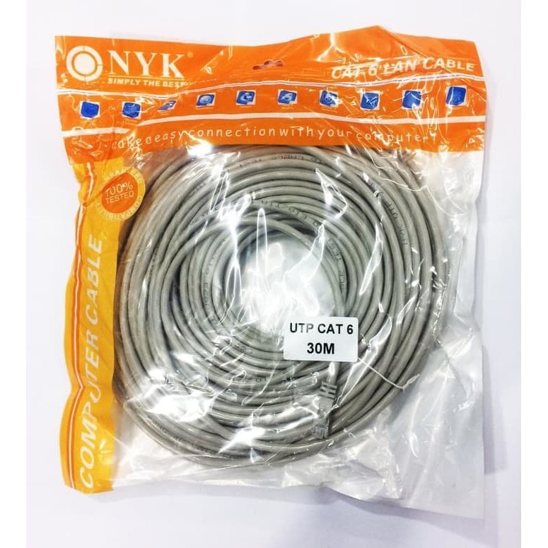 Jual jual kabel colokan LAN jaringan RJ45 network 30 meter original ...