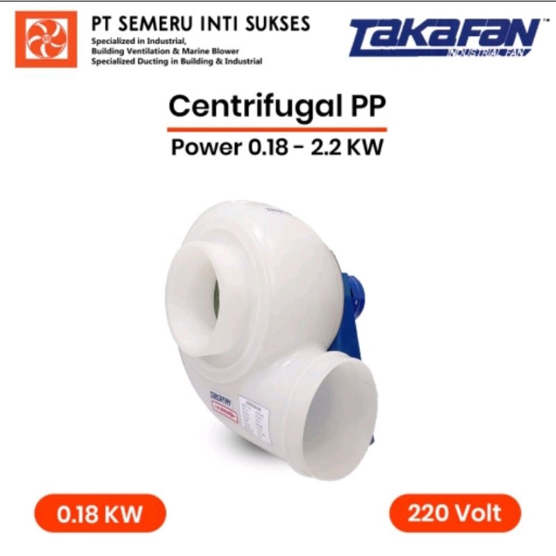 Jual Centrifugal Blower TakafanCF-PP 200 220 Volt 180 Watt / Fume Hood ...