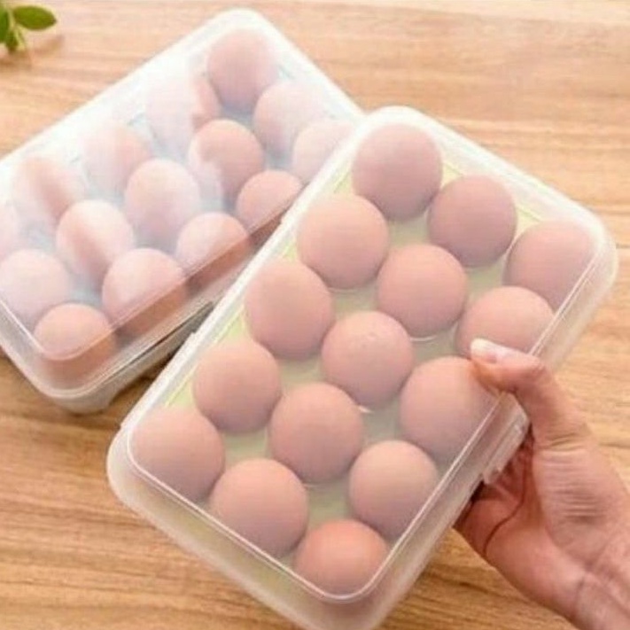 Jual Kotak Telur Box isi 15pcs Kotak telor Plastik PP Box Telur Egg Box ...