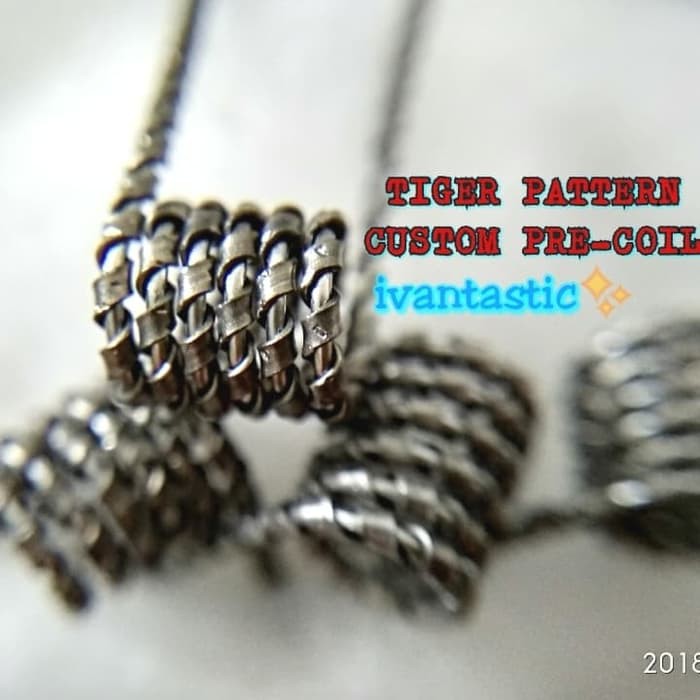 Jual TIGER exotic CUSTOM Pre-Coil kawat kapas Vape Vapor RDA RTA RBA ...