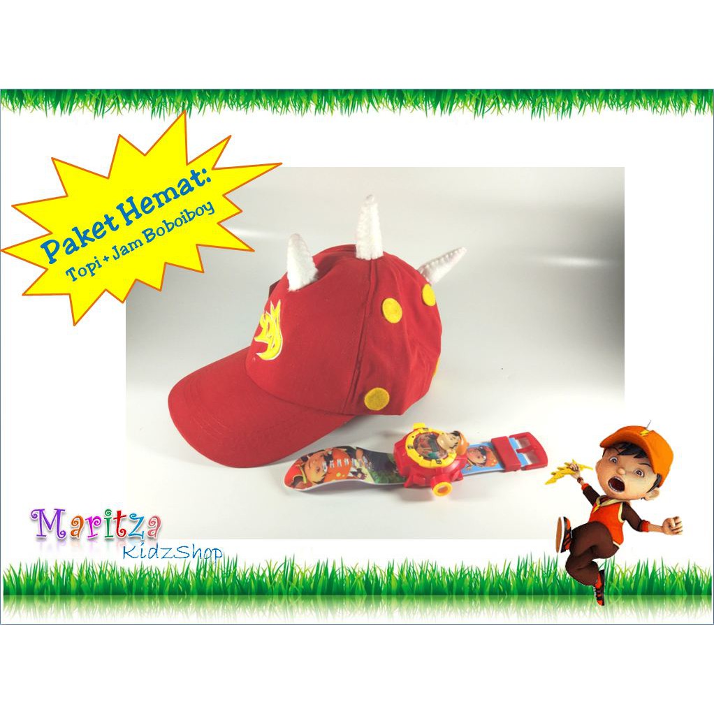 Jual SALE !! PAKET Topi + Jam Tangan Boboiboy Boboi boy | Shopee Indonesia